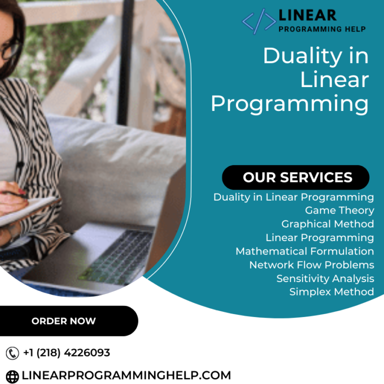 Duality in Linear Programming Assignment Help | Pay SomeoneTo Do Linear Programming Assignment